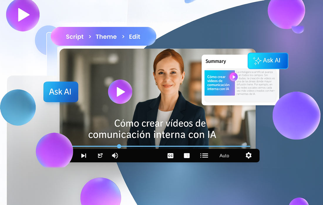 Cómo crear videos de comunicación interna con IA paso a paso